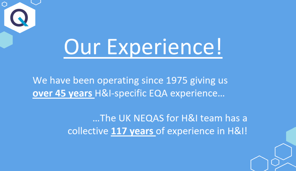 Why Join Us? - UK NEQAS for H&I
